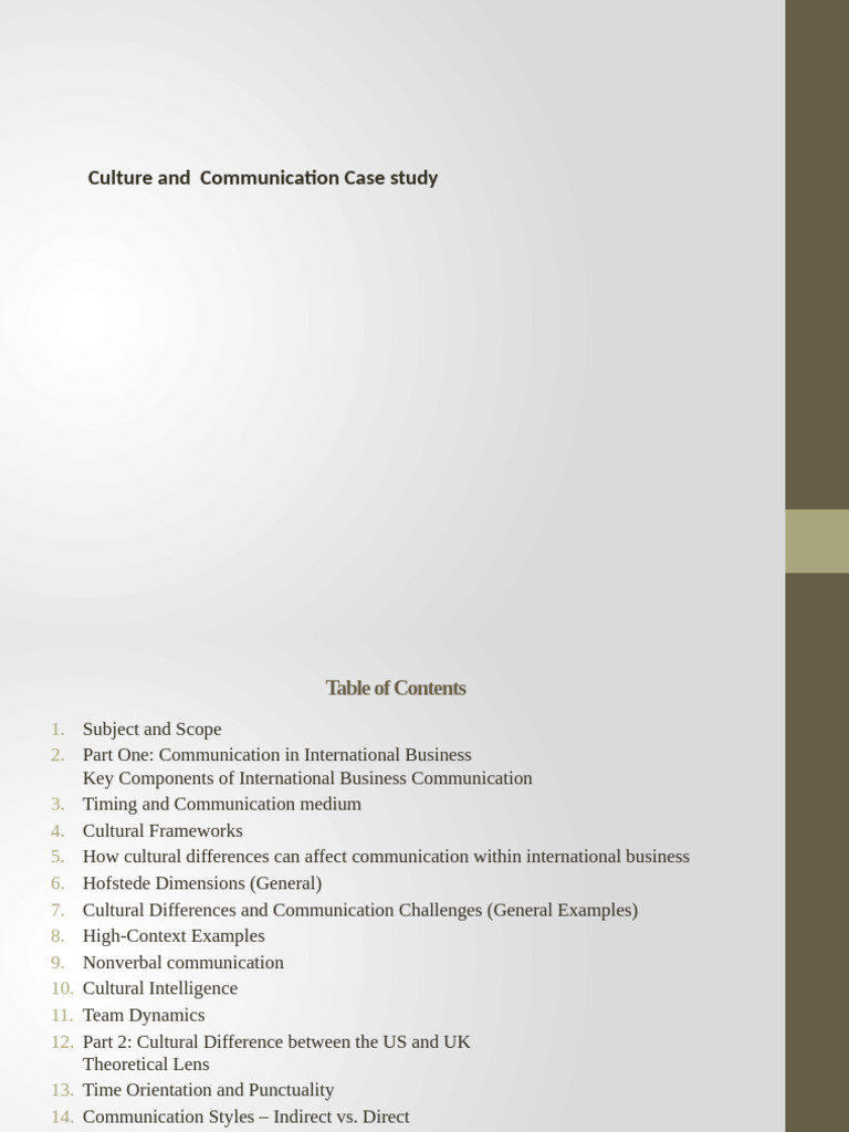 Culture - and - Communication Final | PDF | Nonverbal Communication ...