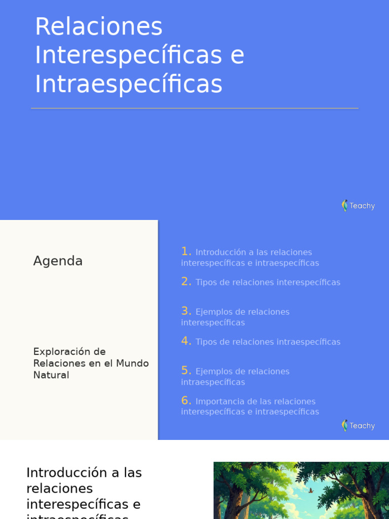 Relaciones Interespecíficas y Intraespecíficas | PDF | Biodiversidad ...