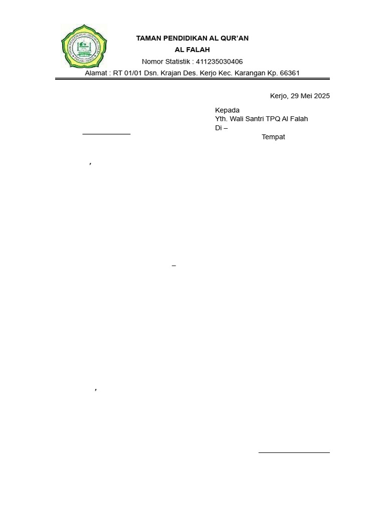 Pemberitahuan Takbir | PDF