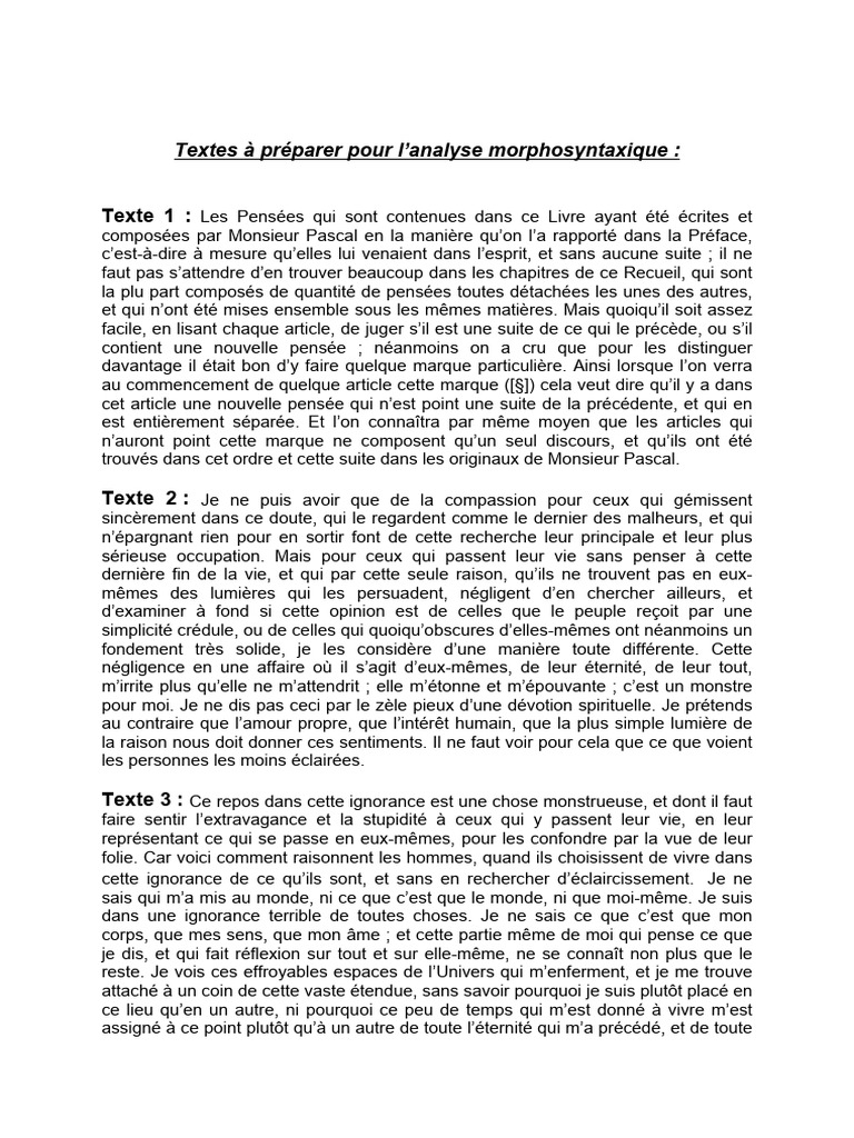 Texte à Préparer Pour l'Exam | PDF