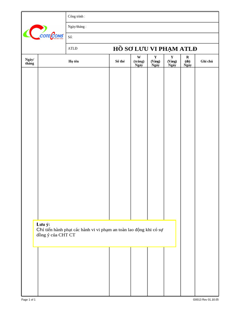 G0013 - Ho So Luu VI Pham Atld | PDF