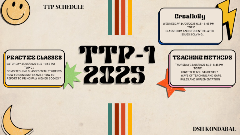 TTP Schedule | PDF