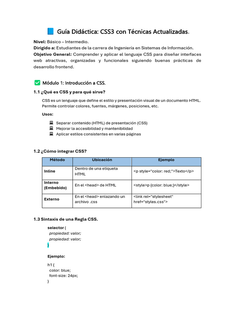 Guía CSS3: Diseño Web Efectivo | PDF | Hojas de estilo en cascada ...