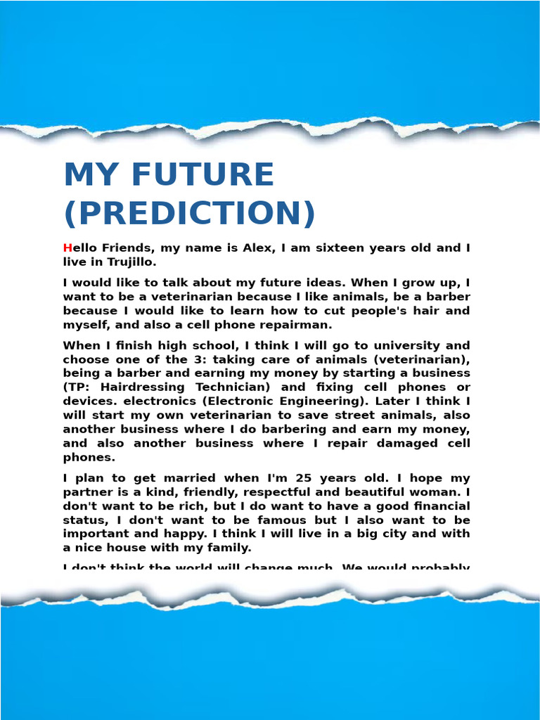 My Future Predict Ingles | PDF