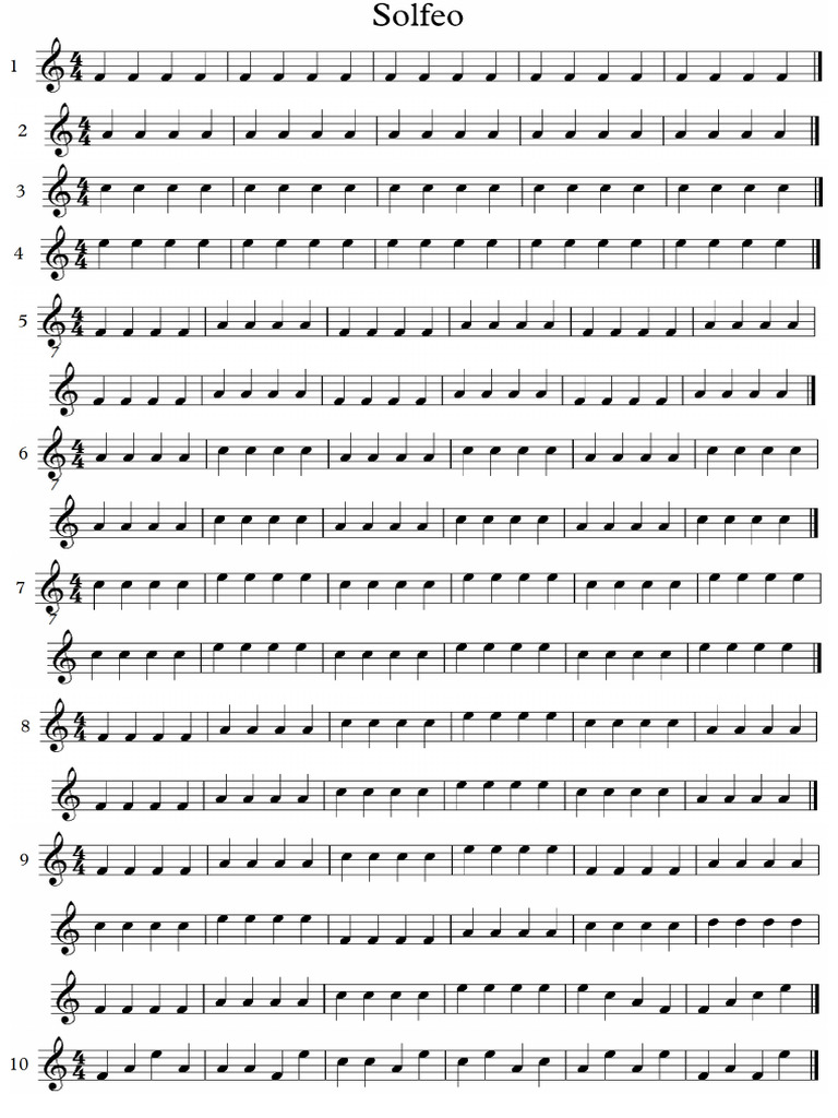 Solfeo Espacio | PDF