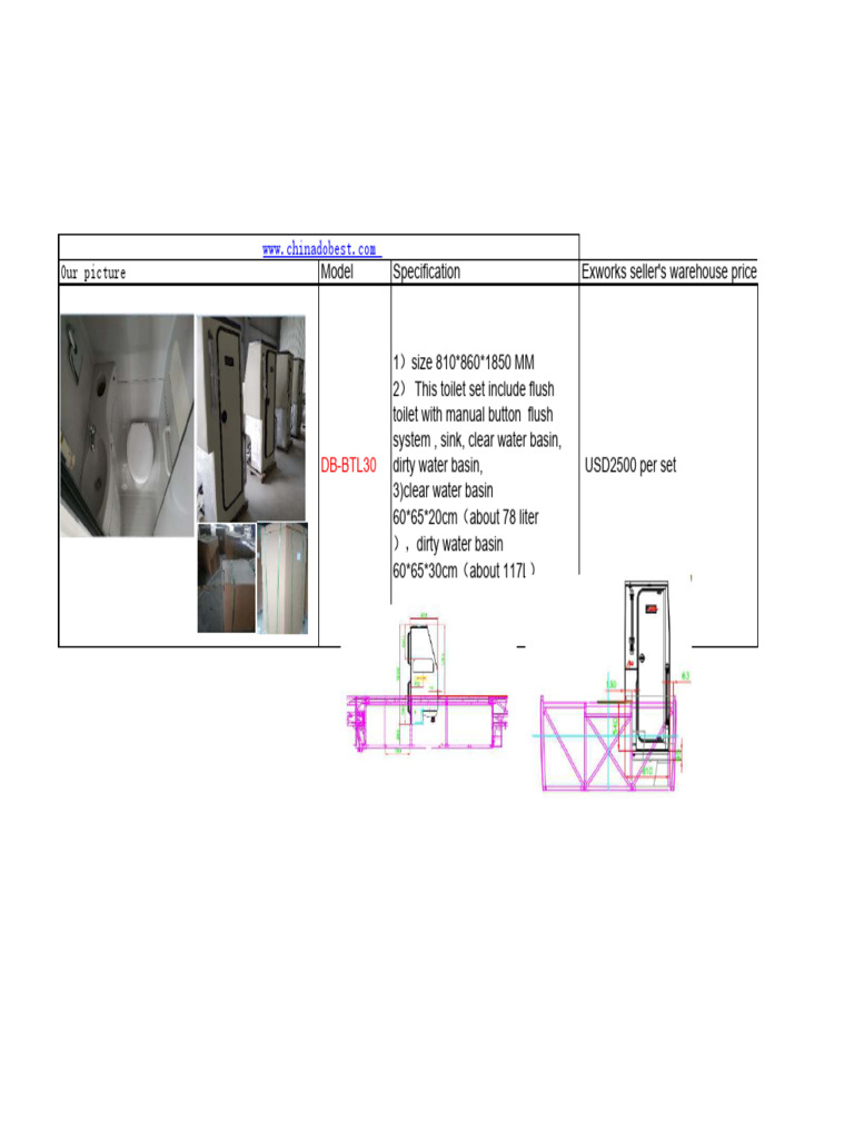 Bus Toilet Flush System Specifications | PDF