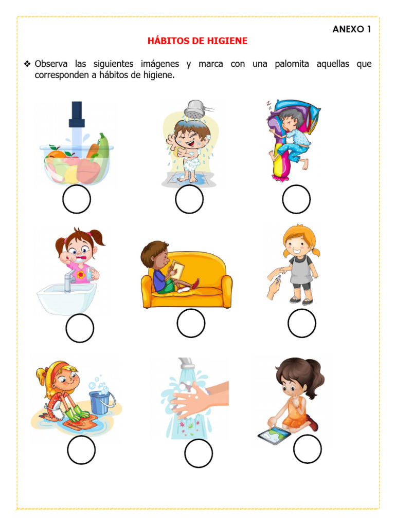 Cuadernillo Proyecto 2 Habitos de Higiene | PDF | Higiene | Lavado de manos
