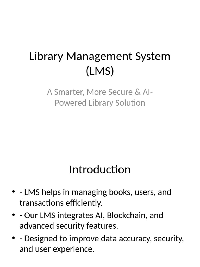 Library Management System | PDF