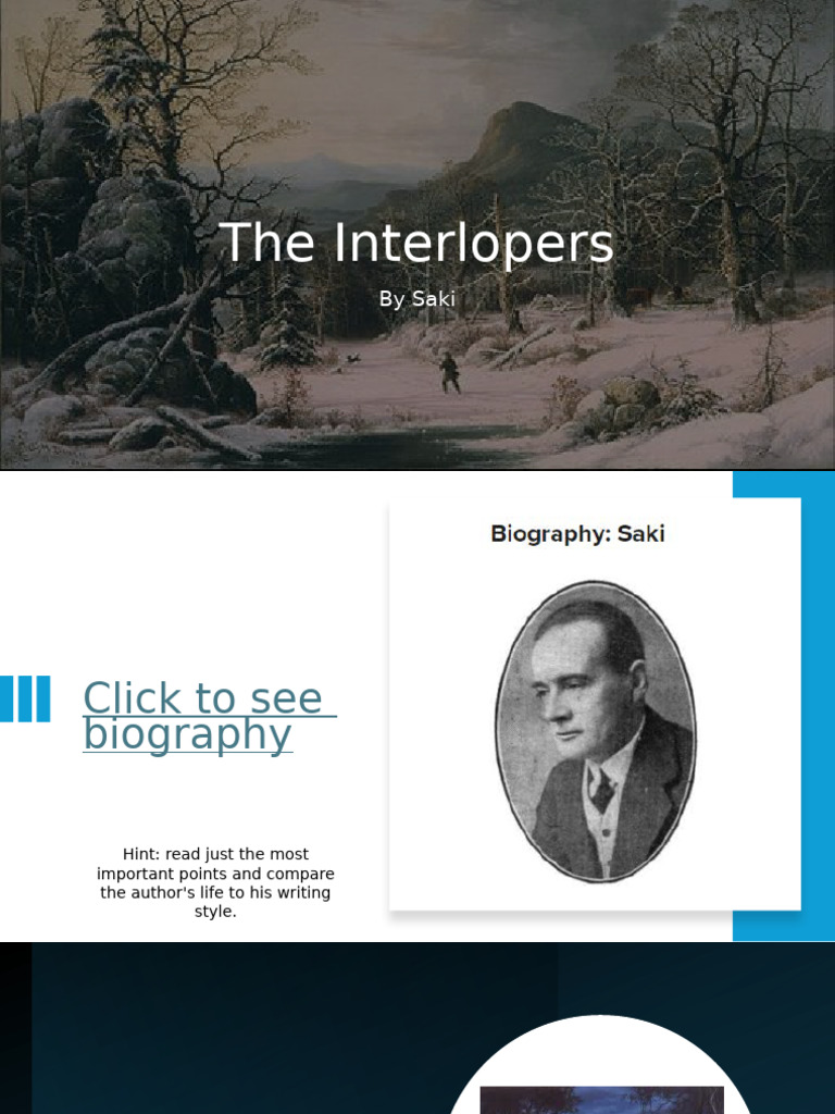 Day 2 Reading the Interlopers | PDF