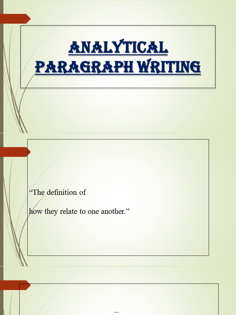 Analytical Paragraph Writing | PDF | Data | Data Analysis