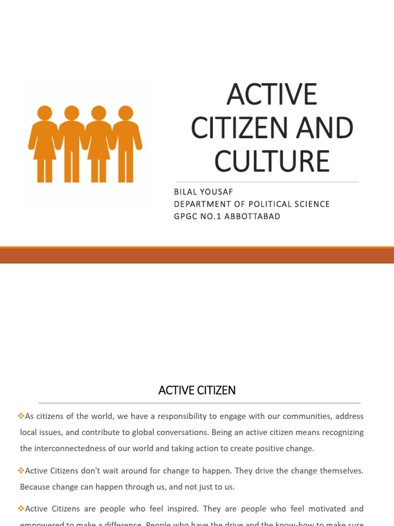 5 Active Citizen & Culture | PDF | Identity (Social Science) | Social ...