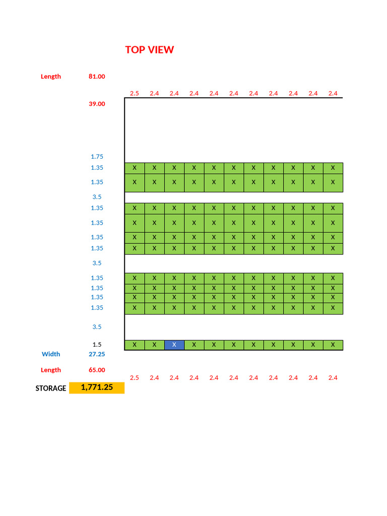 Warehouse Layout (3500 Pallets Case) | PDF | Supply Chain Management ...