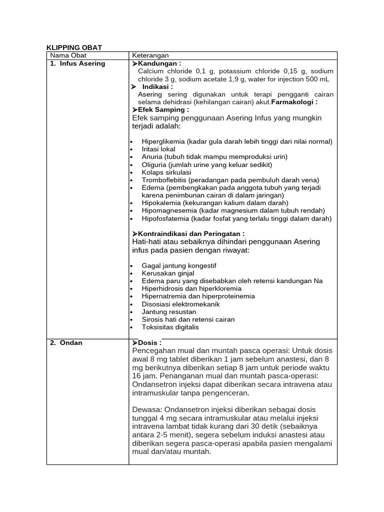 Klipping Obat Anak | PDF