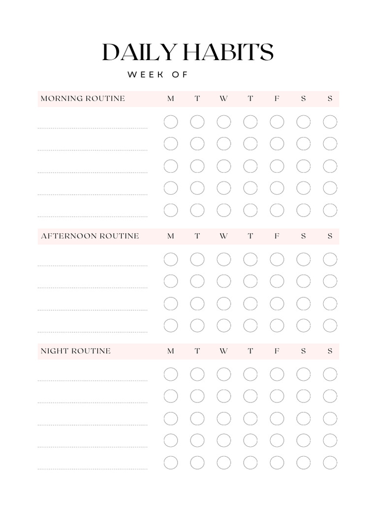 Daily Habits | PDF