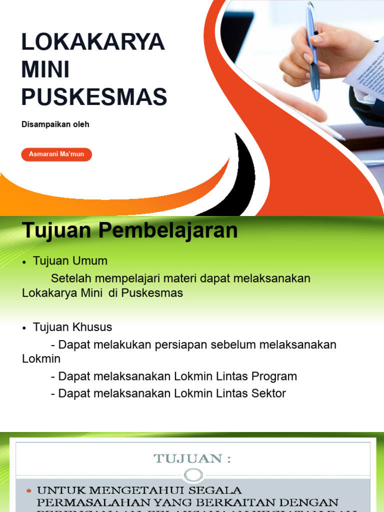 01.2 Lokakarya Mini Puskesmas (ASM) | PDF