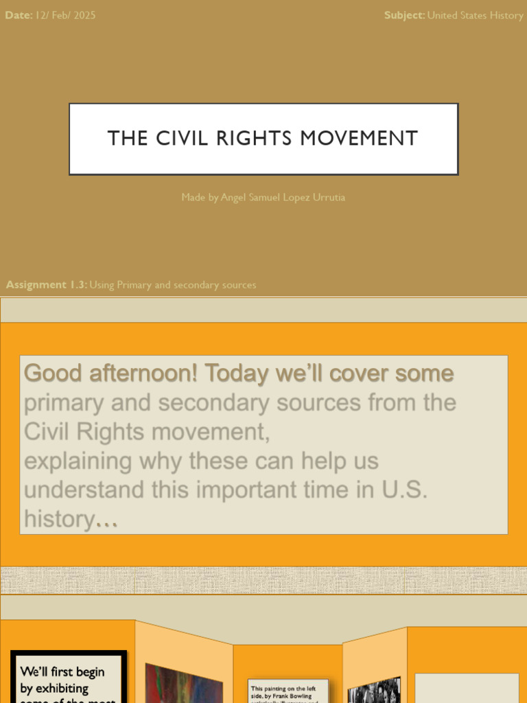 U.S. History - The Civil Rights Movement | PDF | Martin Luther King Jr ...