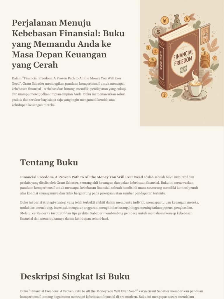 Panduan Kebebasan Finansial Sabatier | PDF