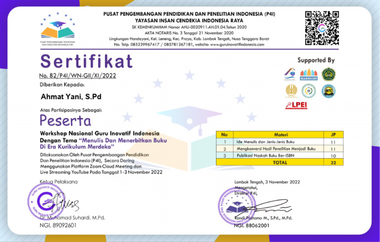 Ahmat Yani, Nov, S.PD | PDF