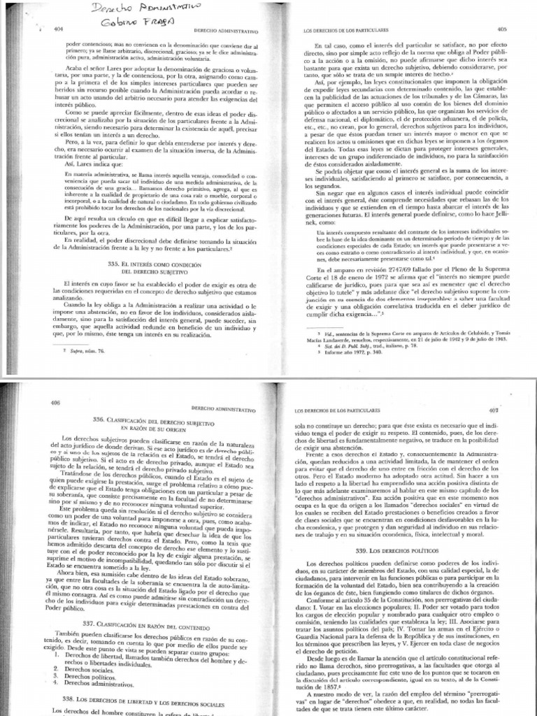 Der Administrativo - Gabino Fraga | PDF