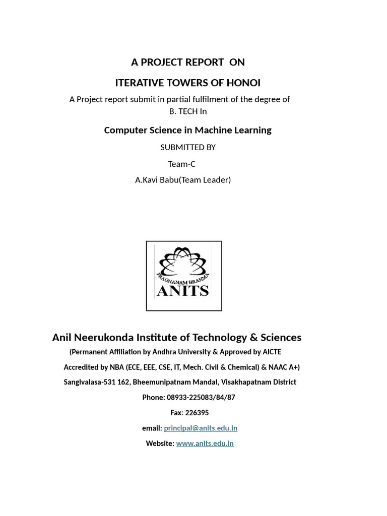Iterative Towers of Honoi | PDF | Computer Science | Algorithms