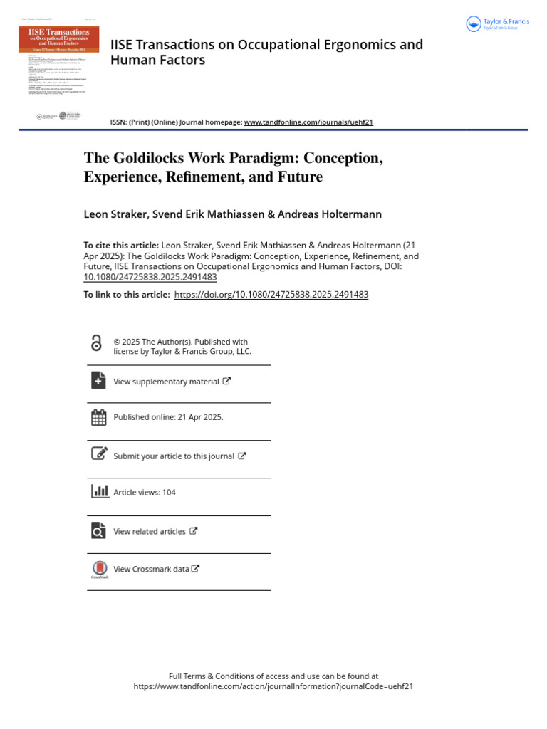 2024-Straker-The Goldilocks Work Paradigm Conception Experience ...