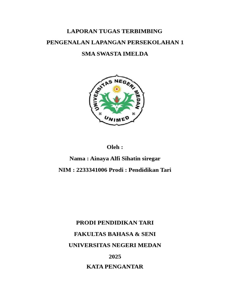 Laporan Terbimbing Ainaya Alfi Sihatin Siregar | PDF