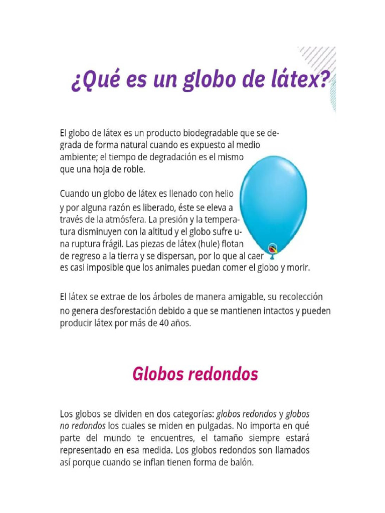 Guía de Globos | PDF