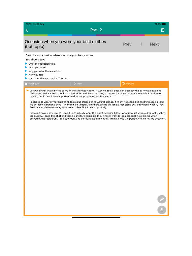 Ielts Speaking Assistant | PDF