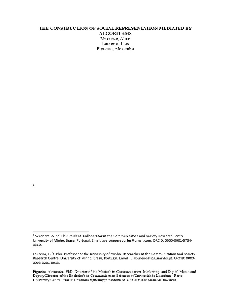 Social Representation in Digital Education | PDF | Communication ...