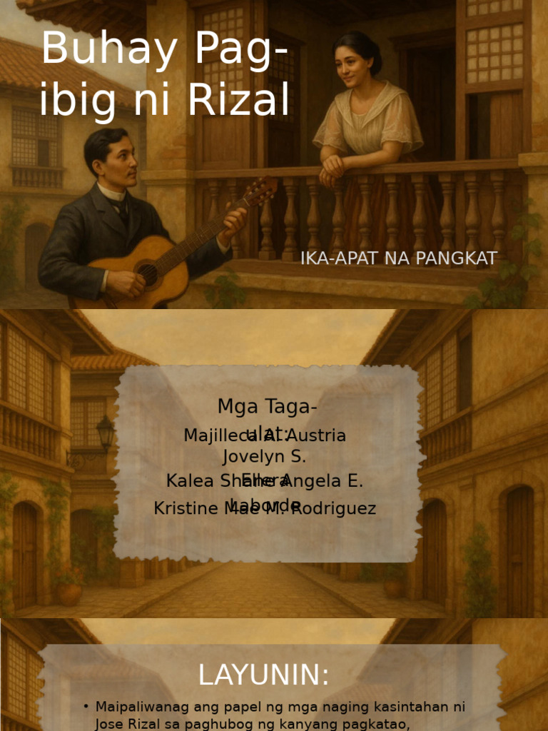 Group 4 Buhay Pag-Ibig Ni JP Rizal | PDF