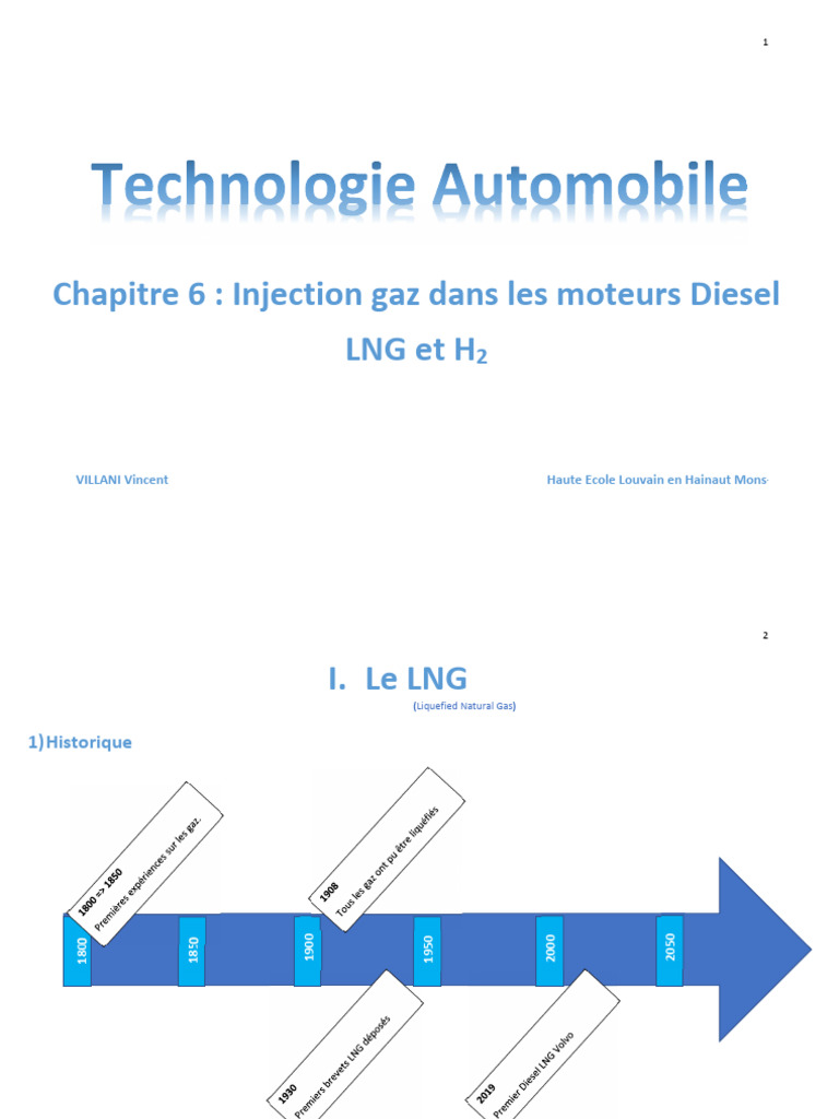 Injection de gaz dans moteurs Diesel LNG et H2 | PDF | Hydrogène | Gaz
