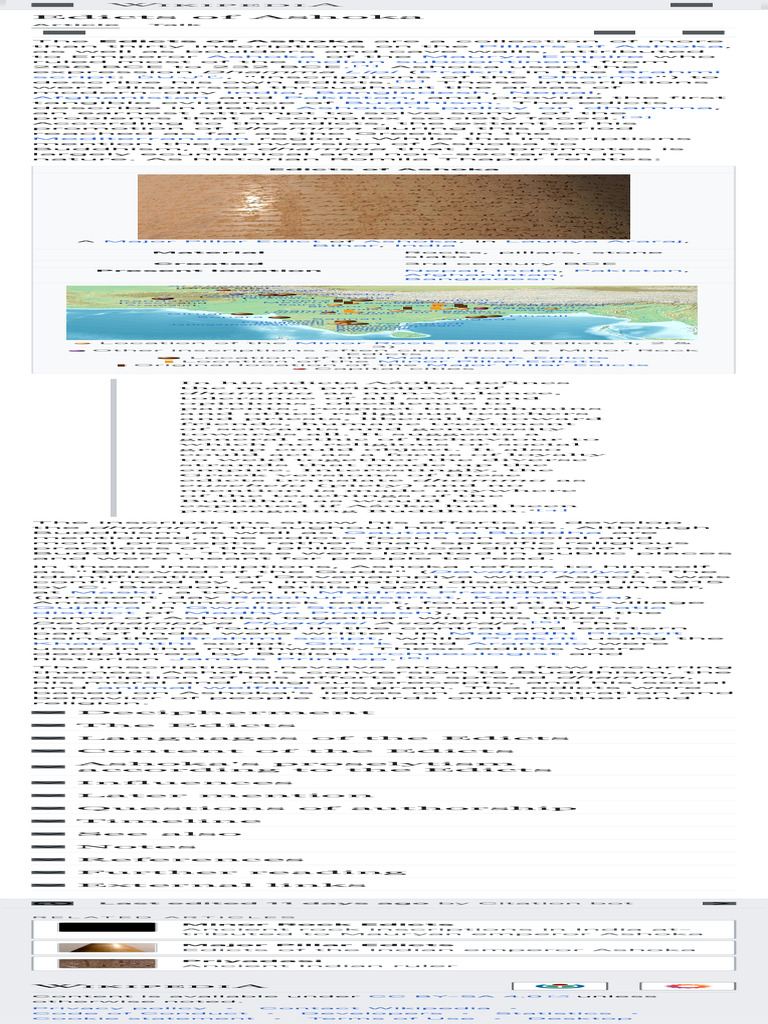 Edicts of Ashoka - Wikipedia | PDF | Ashoka | Ancient India