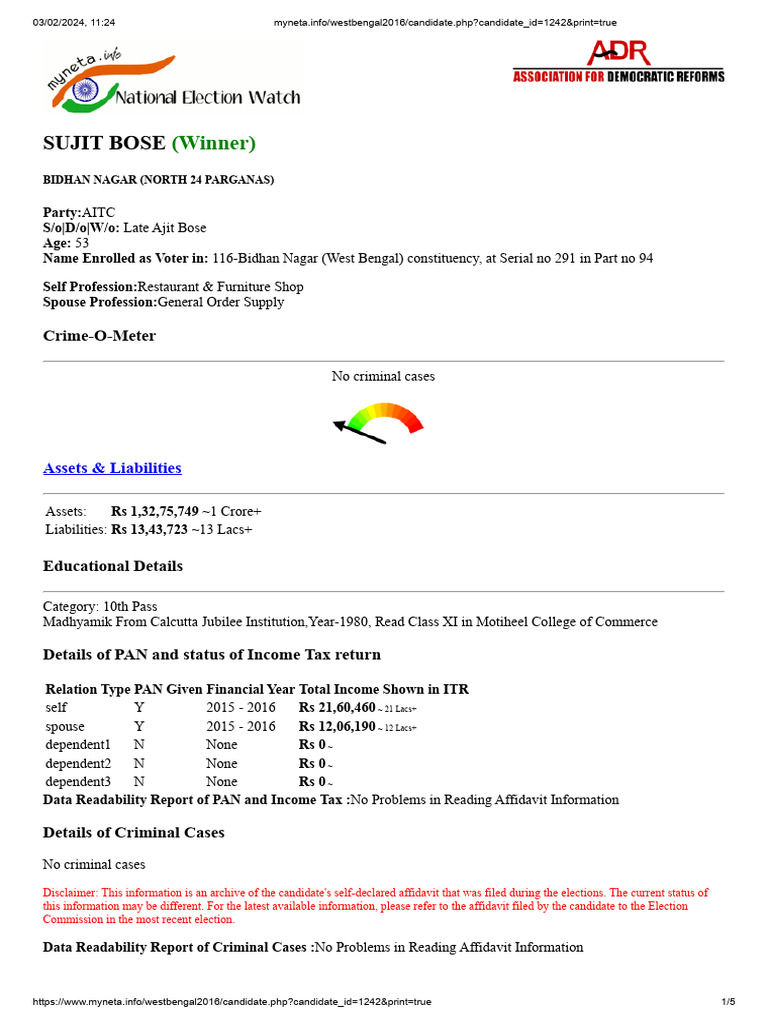Sujit Bose | PDF | Taxes | Government Finances