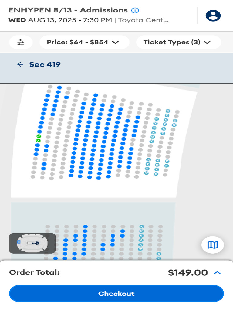 Toyota Center - Select Tickets - Ticketing System | PDF