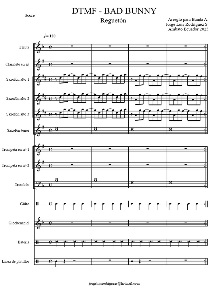 DTMF Bad Bunny Banda A 2025 | PDF