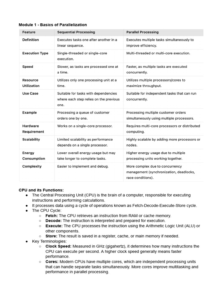 HPC - 1 | PDF | Central Processing Unit | Parallel Computing