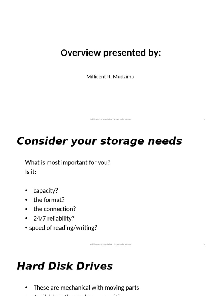 SSD vs HDD: Storage Solutions Explained | PDF | Solid State Drive ...