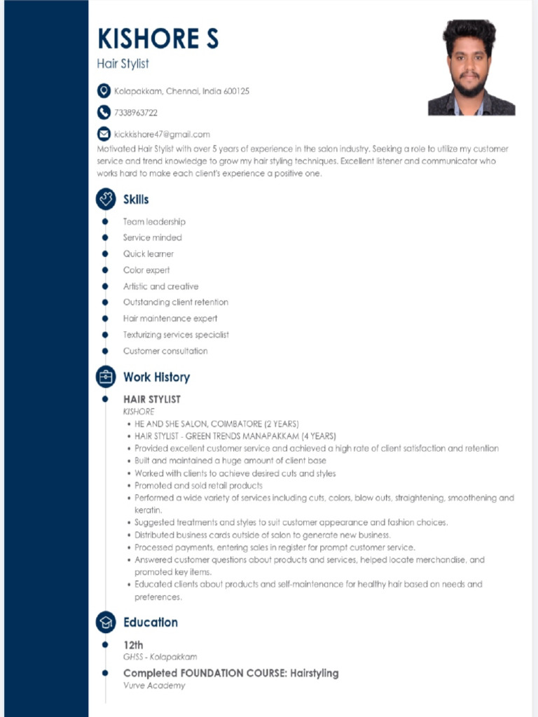 Kishore Resume 1 | PDF