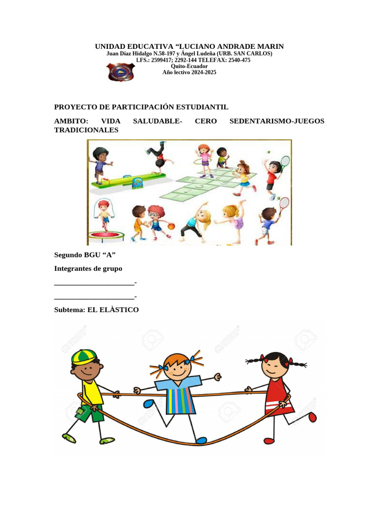 Proyecto Ppe El Elastico | PDF | Las emociones | Tradiciones