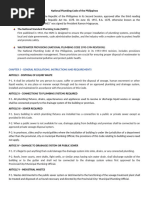 Philippine Drainage Laws and Codes | PDF | Plumbing | Sanitary Sewer