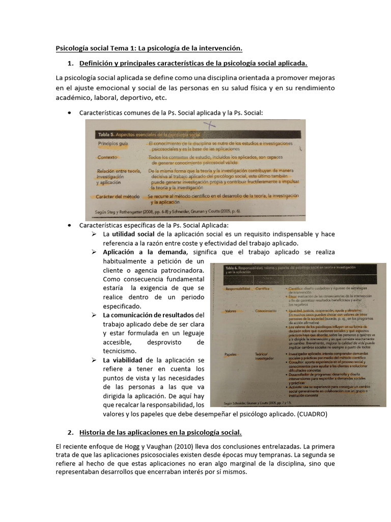 Resumen T1 (ex) | PDF | Sicología | Psicología Social
