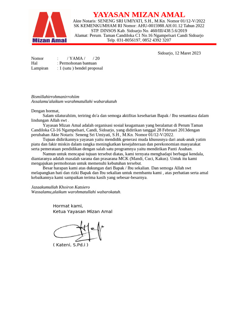 Proposal Pengajuan MCK | PDF