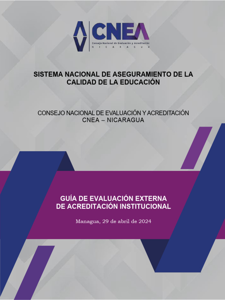 Guía de Acreditación Institucional CNEA | PDF | Presupuesto | Gestión ...