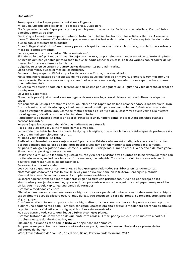 Una Artista | PDF