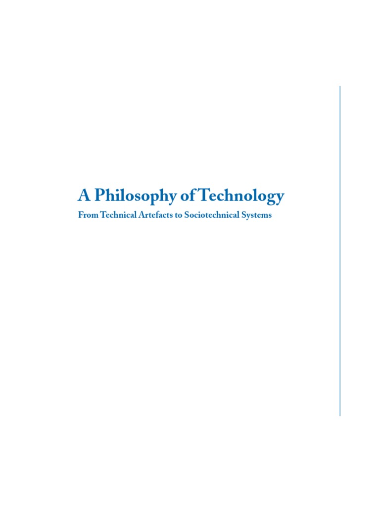 A Philosophy of Technology | Object (Philosophy) | Aristotle