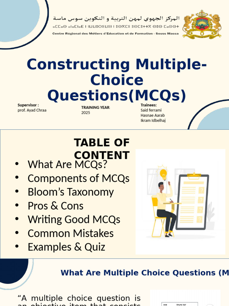 Guide to Writing Effective MCQs | PDF | Multiple Choice | Cognition