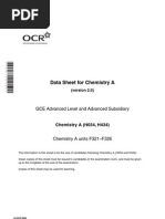 AQA A-Level Chemistry Data Guide | PDF | Ester | Proton Nuclear ...