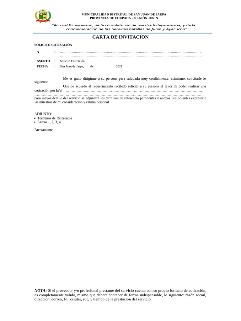 Formato Coti Servicio | PDF | Estado (política)