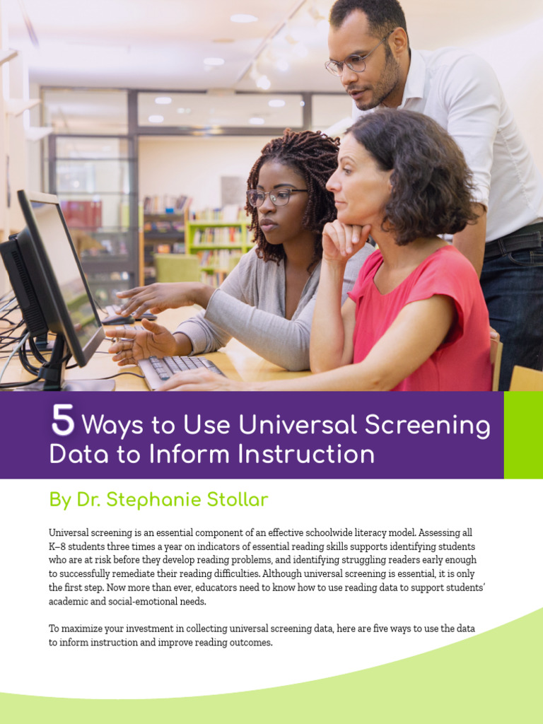 VSL Universalscreeningdata 5-Waysfinal | PDF | Learning | Cognition