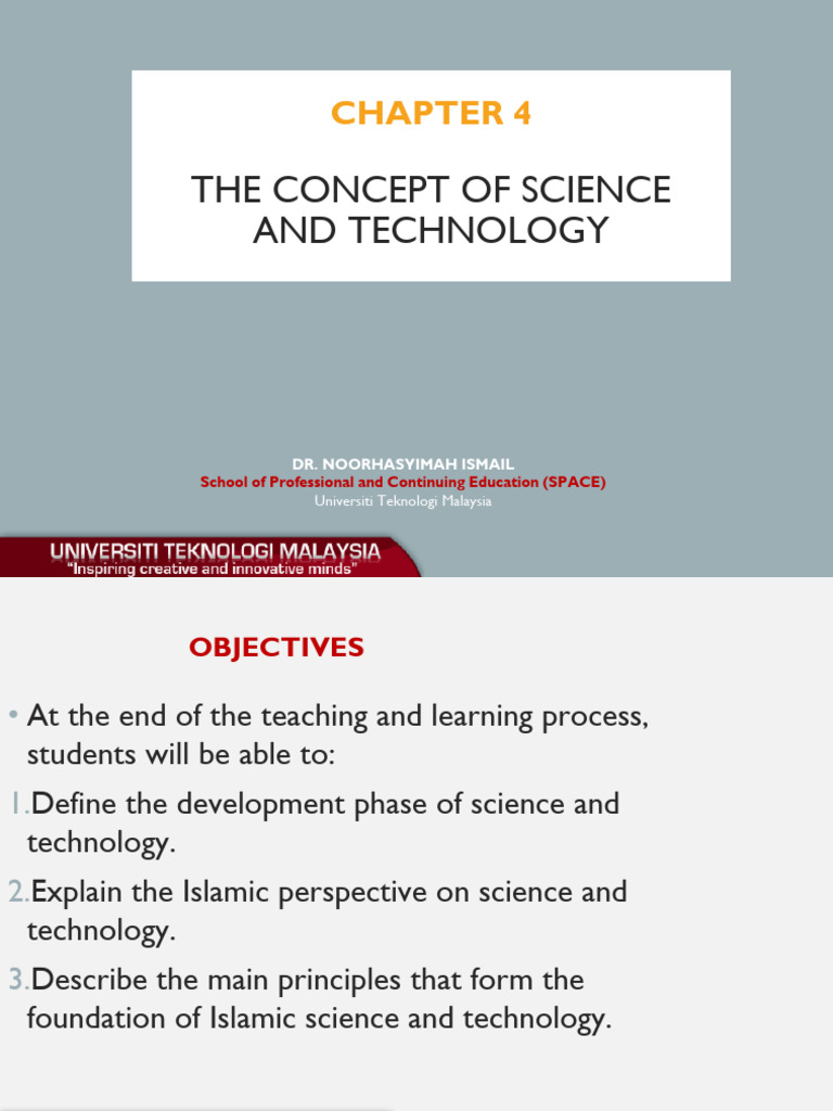 CH04 the Concept of Science and Technology | PDF | Quran | Islam